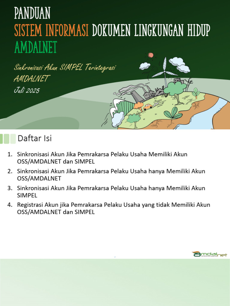 Amdalnet Panduan Sinkronisasi Akun Simpel Jul2025 | PDF