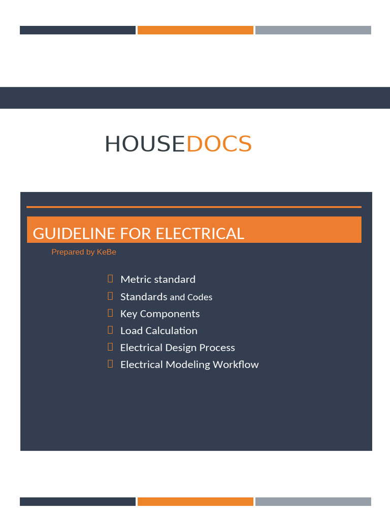 Electrical Design Guidelines in Metric | PDF | Standardization ...