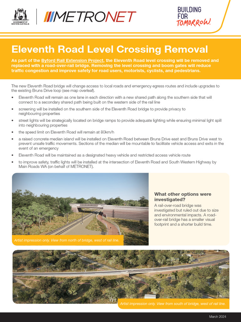 Eleventh Road Level Crossing | PDF | Traffic | Road