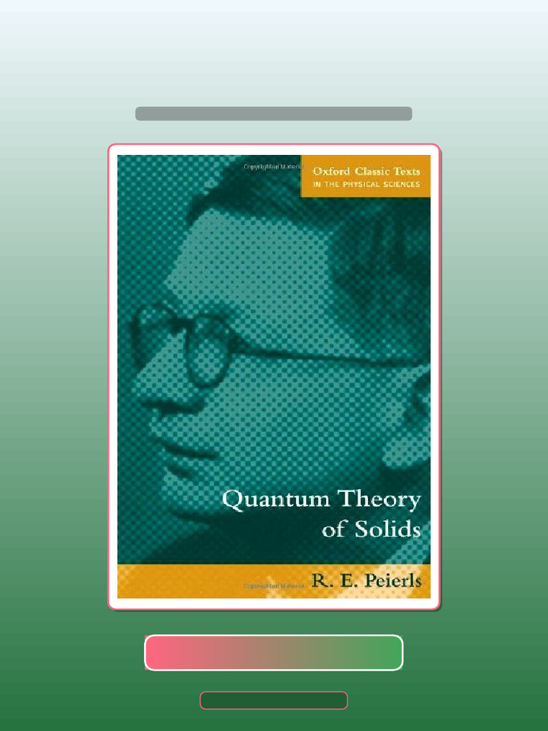 Quantum Theory of Solids Download Instantly | PDF | Multiple Choice ...