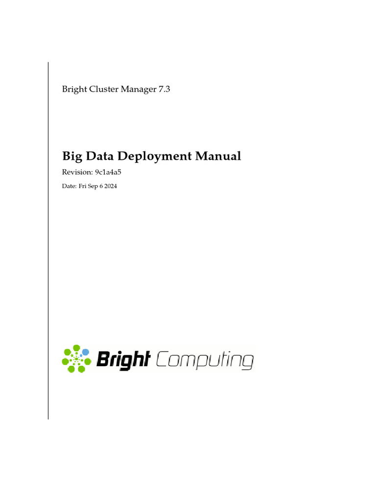 Big Data Deployment Manual | PDF | Scalability | Apache Hadoop