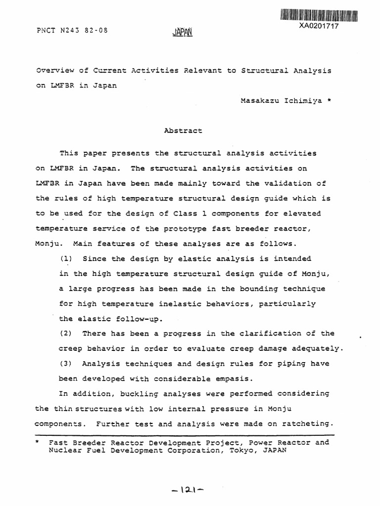 PNCT N243 82-08 JTFFFL XA0201717 | PDF | Elasticity (Physics) | Creep ...