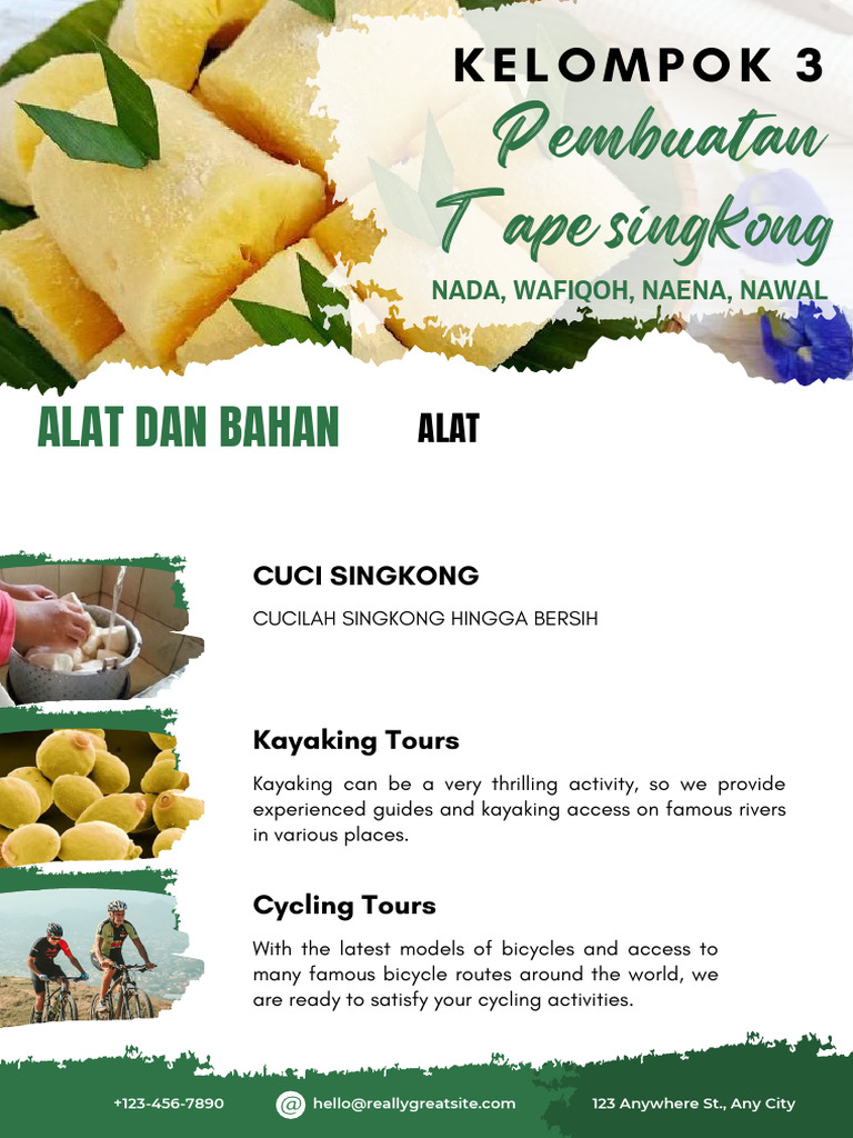Pembuatan Tape Singkong | PDF