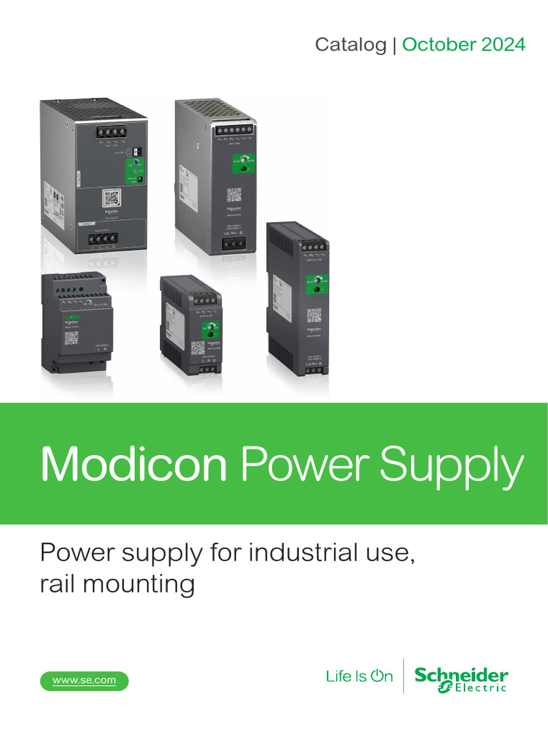 Modicon Power Supply For Industrial Use - Rail Mounting Catalog | PDF ...