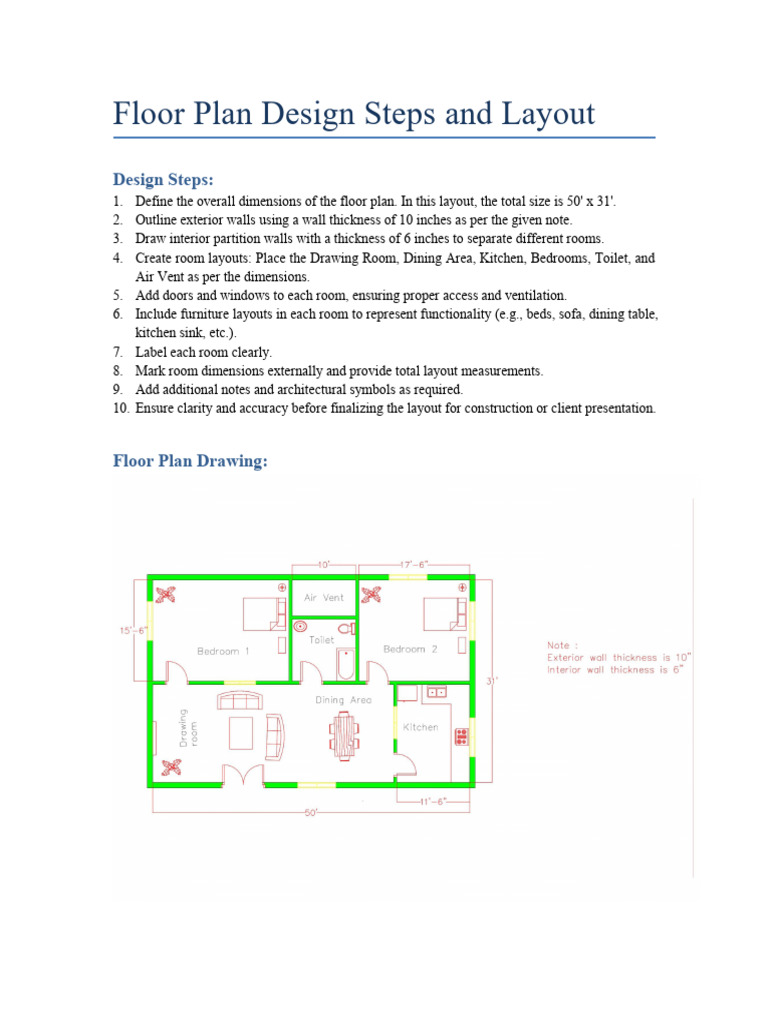 Floor Plan Design and Specifications | PDF