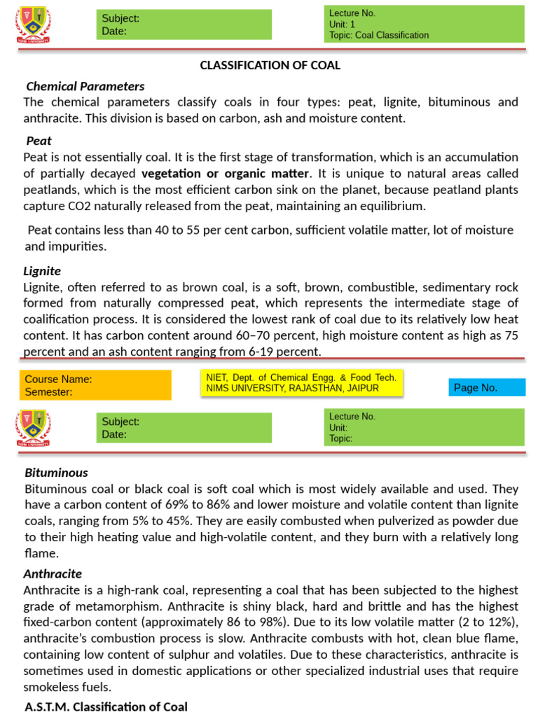 ERU Unit2 PPT 16 20 | PDF | Bituminous Coal | Coal