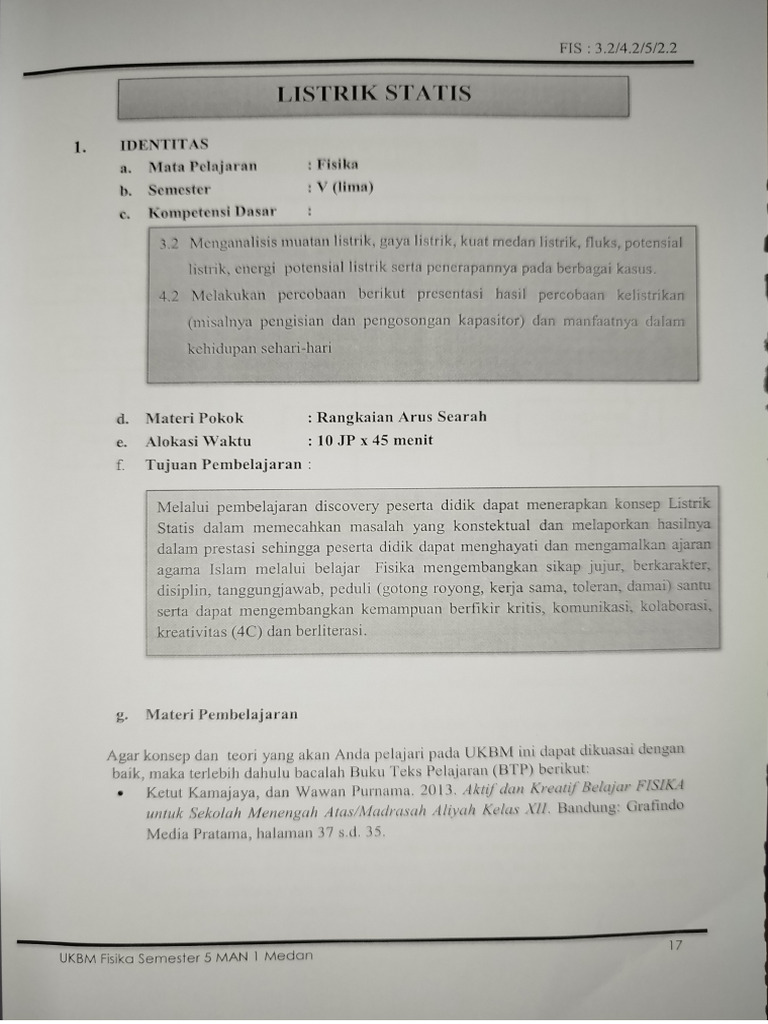 Ukbm KD 2 Hanisa Ummi Rahmadani 12 IPA 2 | PDF