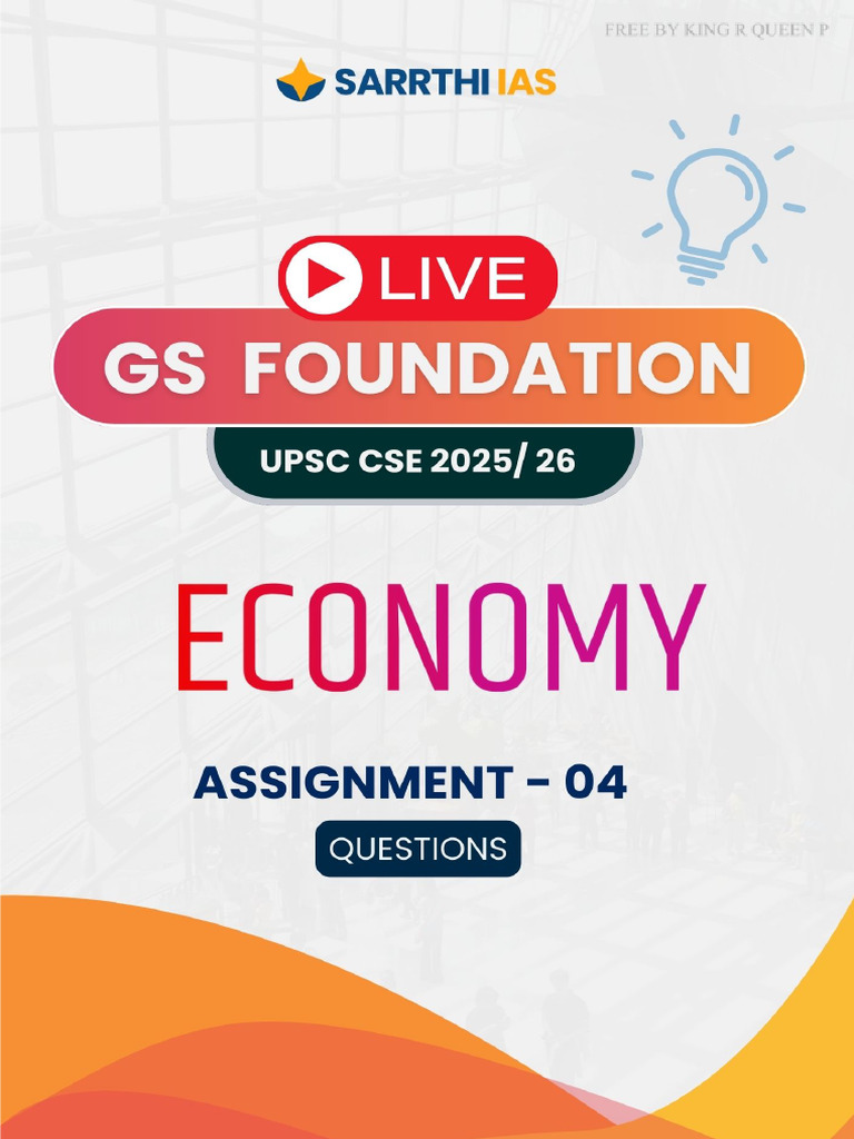 Economy Assignment - 4 - Questions - KING - R - QUEEN - P | PDF | Economies | Labor