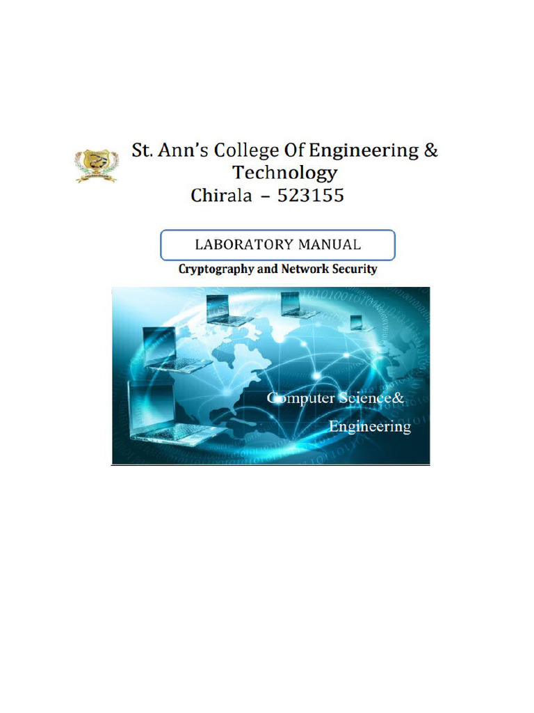 C&NS Lab Manual | PDF