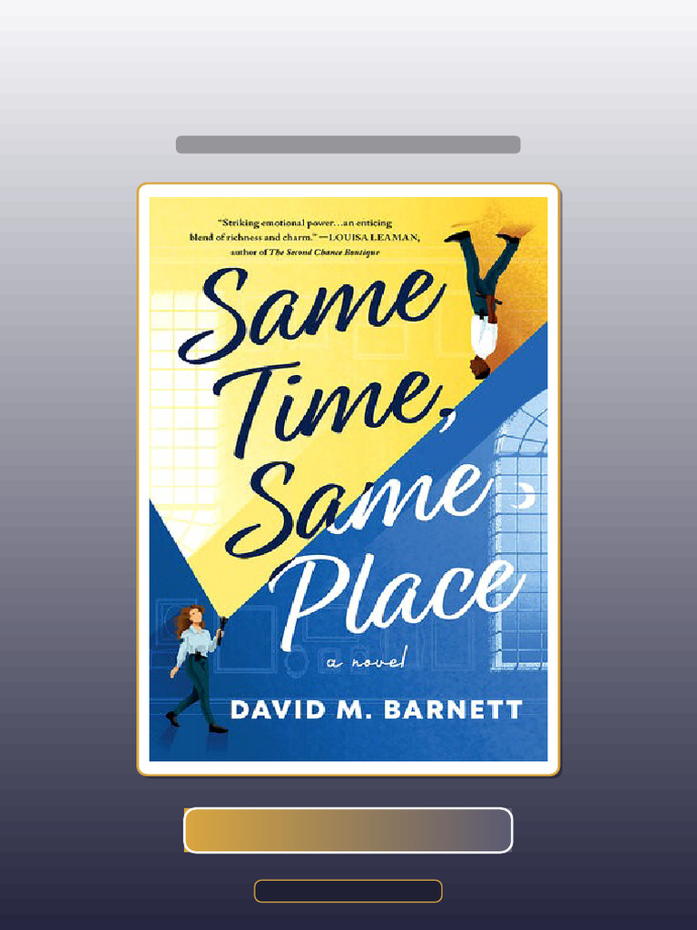 Same Time Same Place Novel David M Barnett HQ File Fast Access | PDF ...