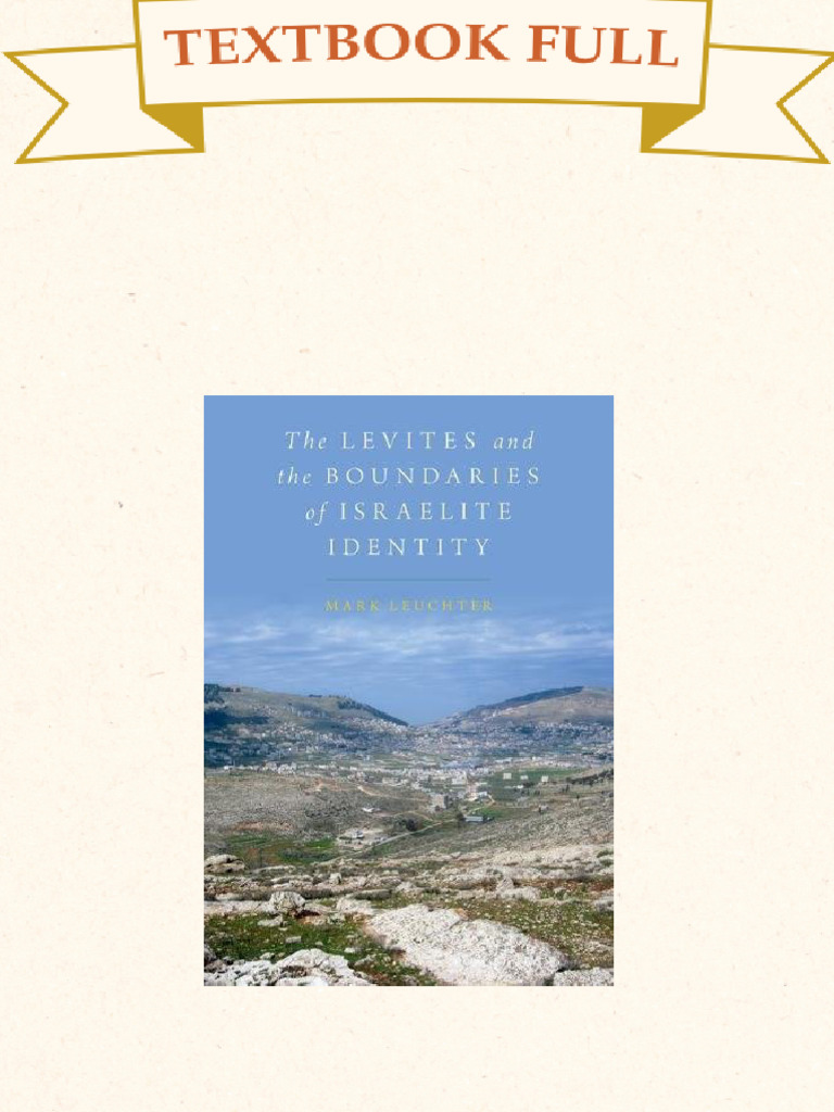 The Levites and The Boundaries of Israelite Identity 1st Edition ...