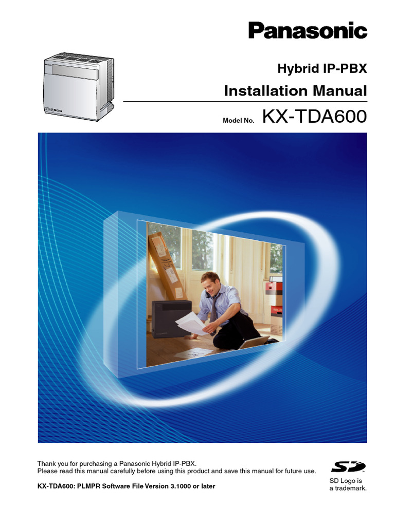 Panasonic KX-TDA600 PABX Installation Manual | PDF | Computer Network ...