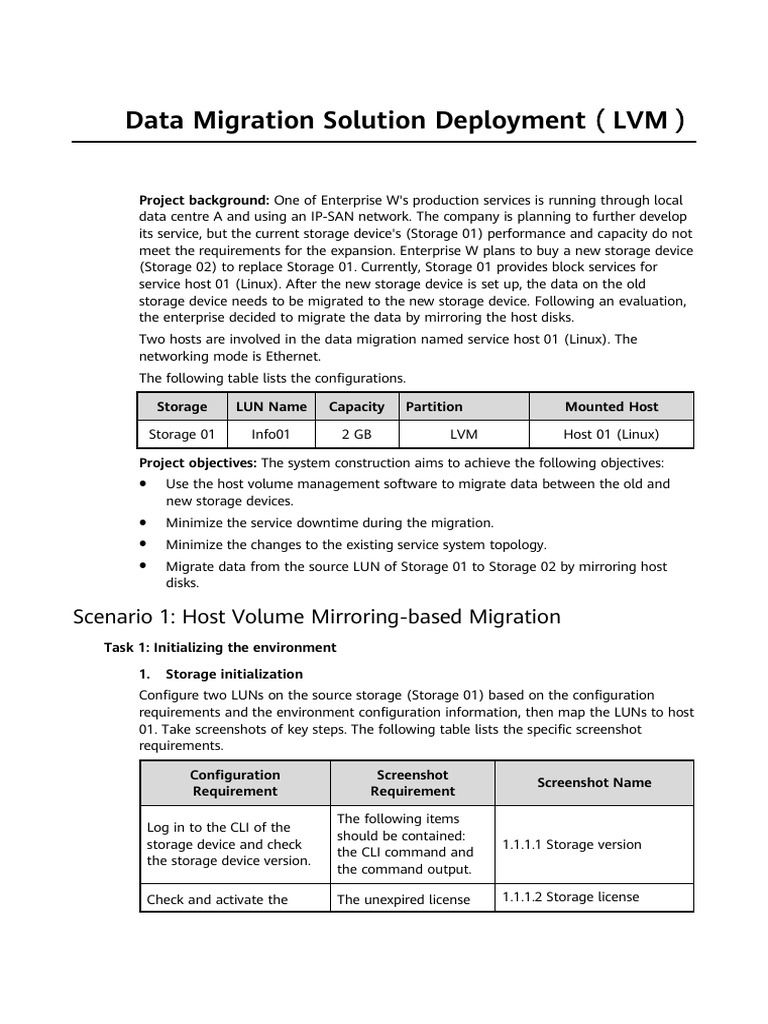 HCIE-Storage v2.5 Mock Exam (Operation) | PDF | Computer Data | Computer Engineering