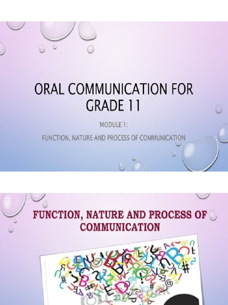 Process of Communication and Its Nature | PDF