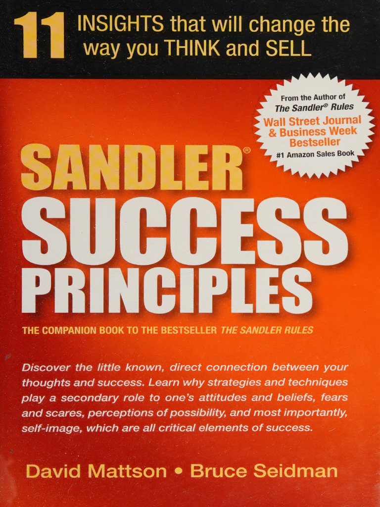 Sandler Success Principles Explained | PDF | Sales | Goal