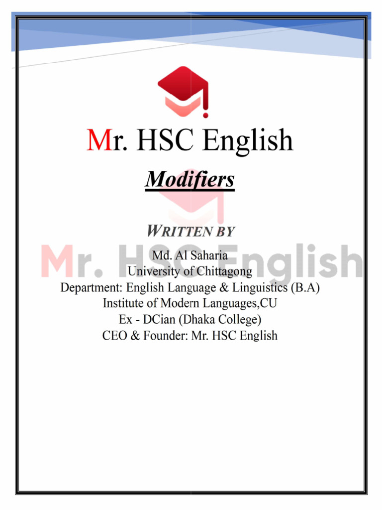 Modifiers | PDF