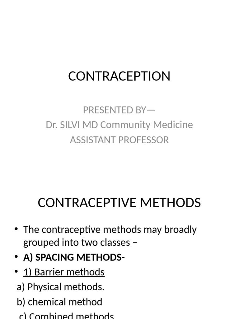 Contraceptive Methods Overview | PDF | Condom | Family Planning