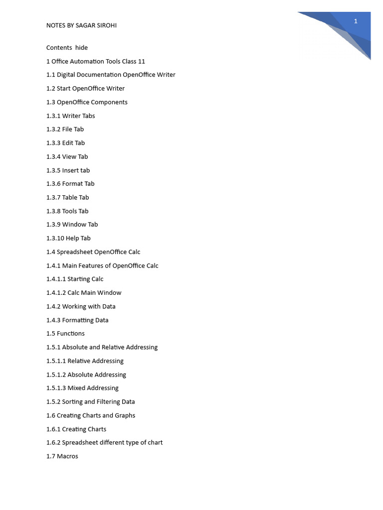 Office Automation Tools | PDF | Spreadsheet | Worksheet