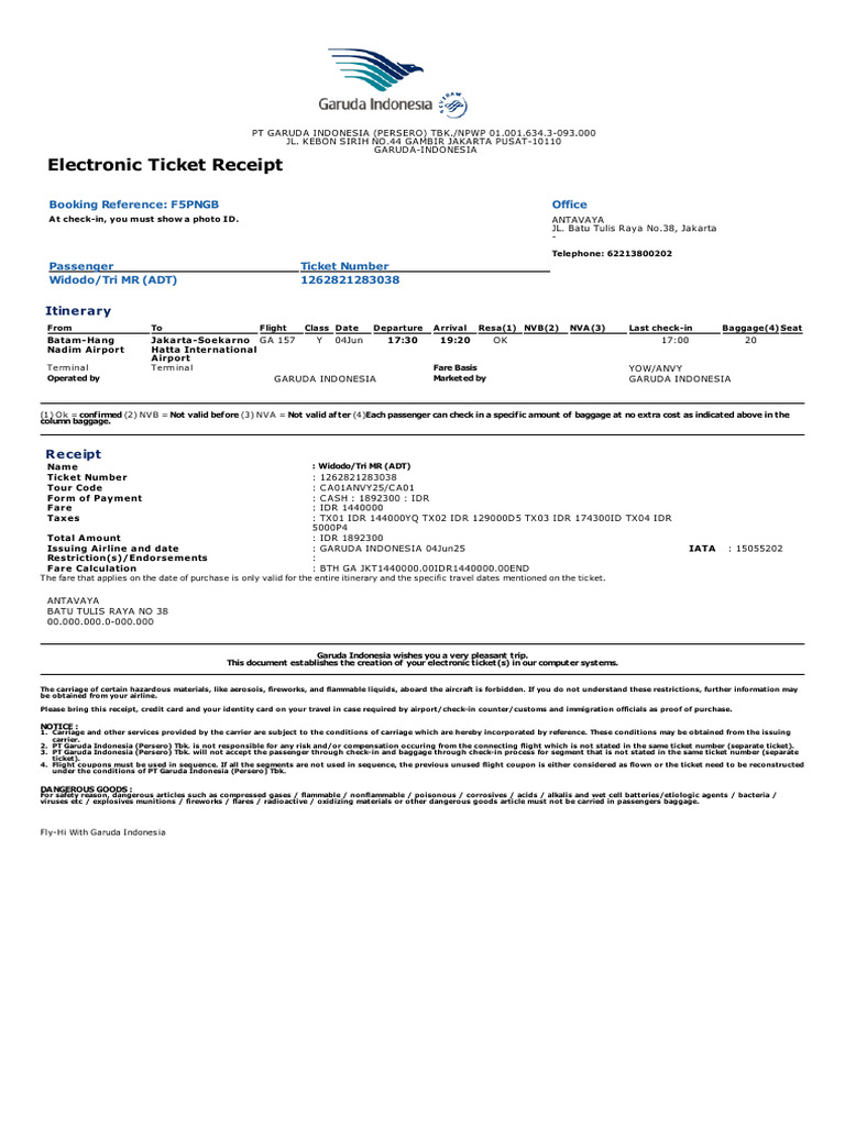 Tri Widodo - F5PNGB (1262821283038) | PDF | Dangerous Goods