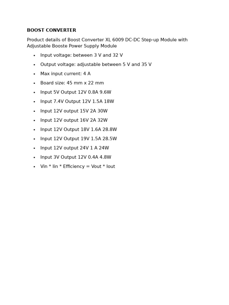 Boost Converter | PDF