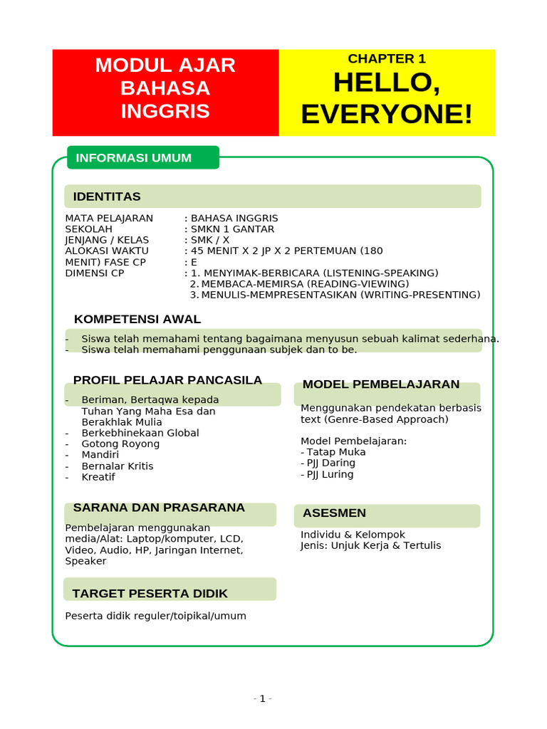 MODUL 1 Introduction | PDF