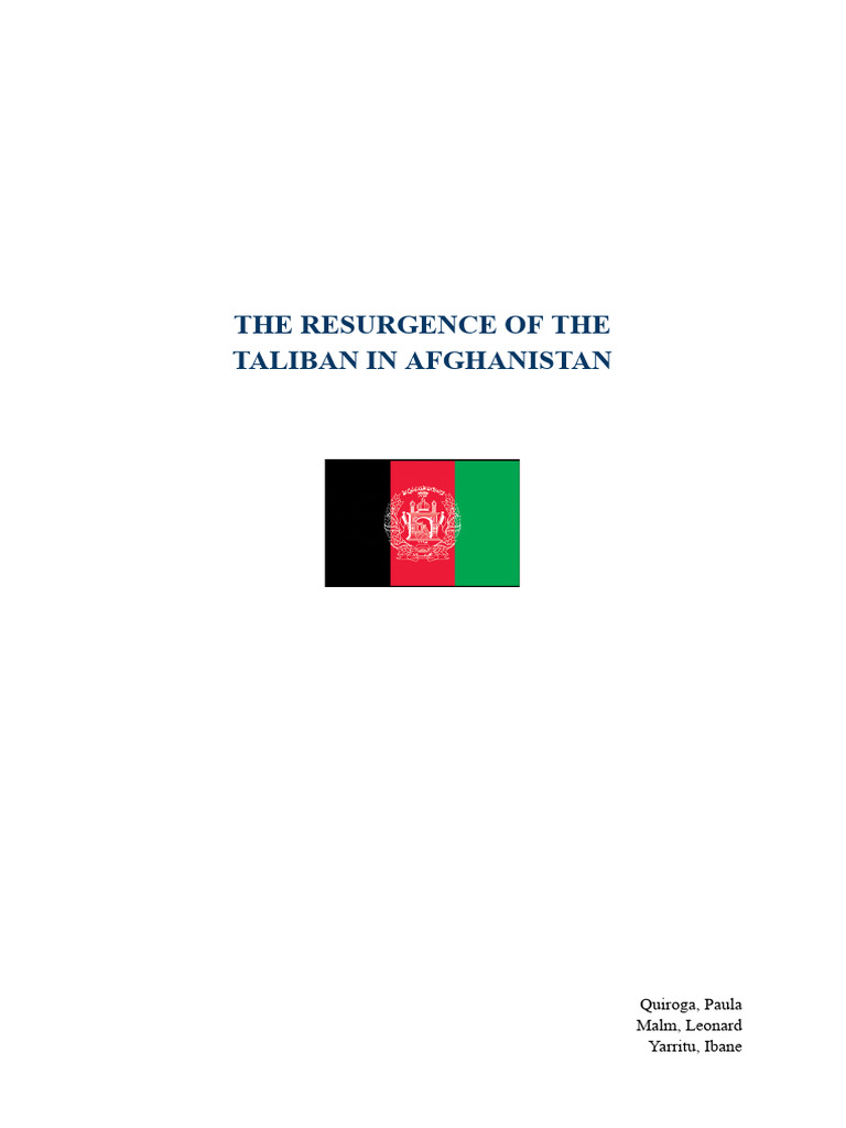 The Resurgence of The Taliban in Afghanistan | PDF | Afghanistan | Taliban