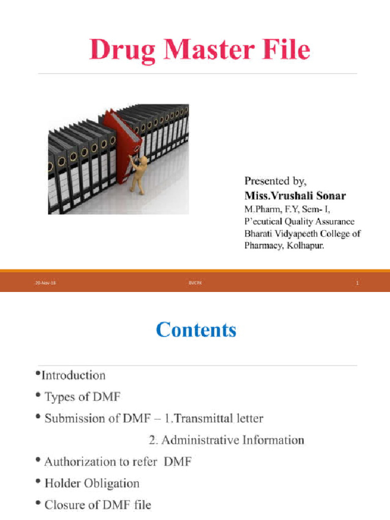 Drug Master File 123491027 | PDF
