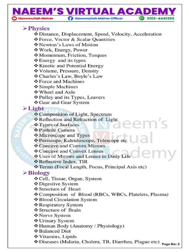 Combined Science Syllabus | PDF
