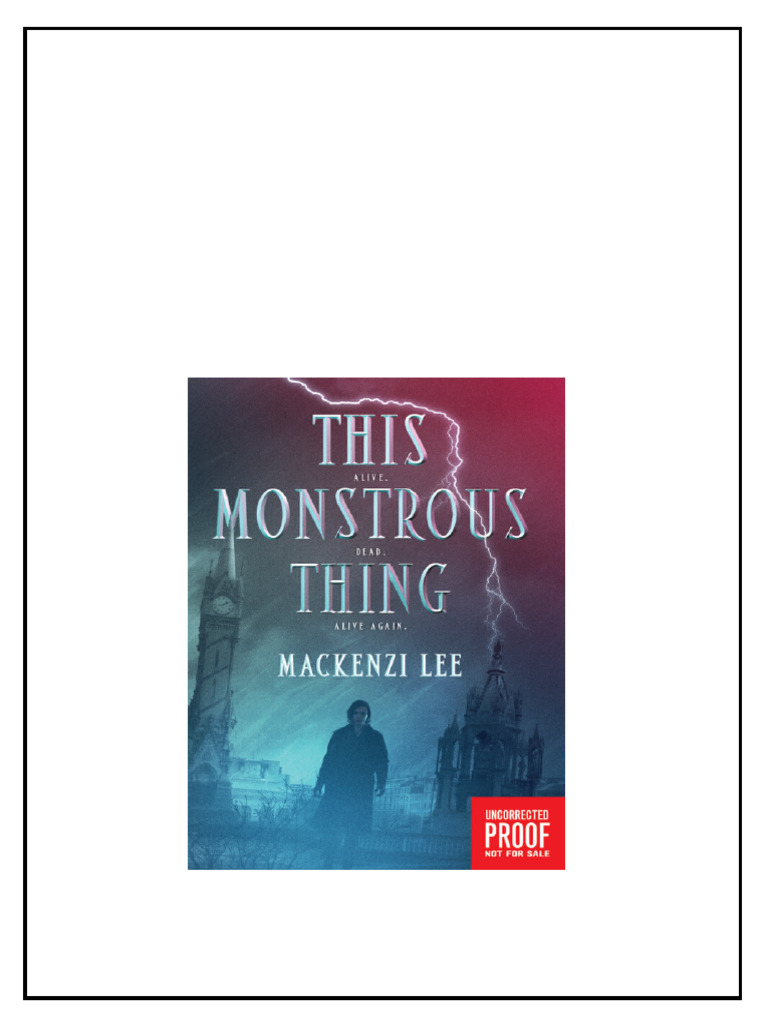This Monstrous Thing Lee Mackenzi PDF Download | PDF