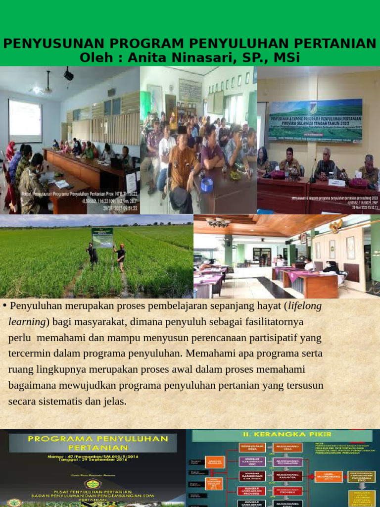 Penyusunan Program Penyuluhan Pertanian | PDF