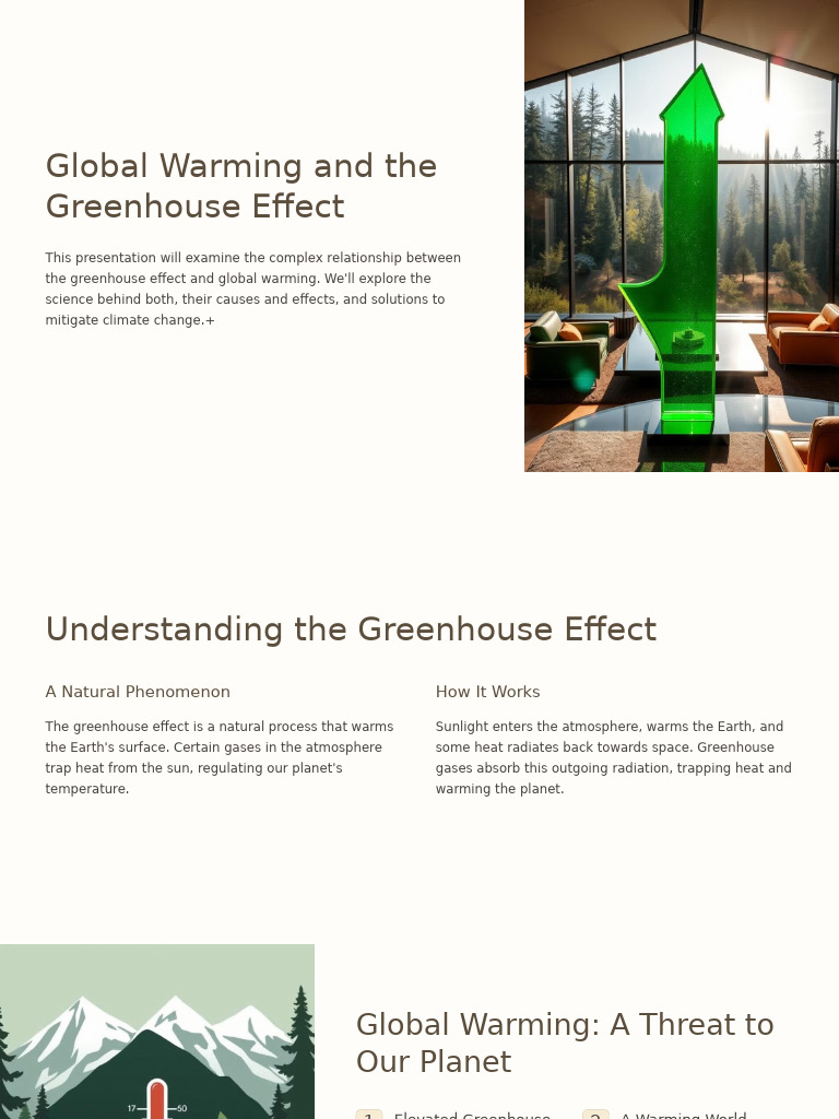 Global Warming and The Greenhouse Effect | PDF | Greenhouse Gas ...