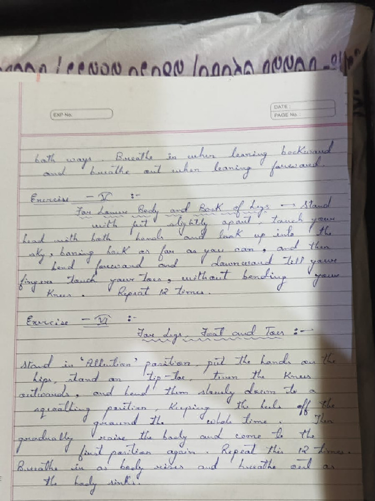 Exercise Notes Compilation | PDF