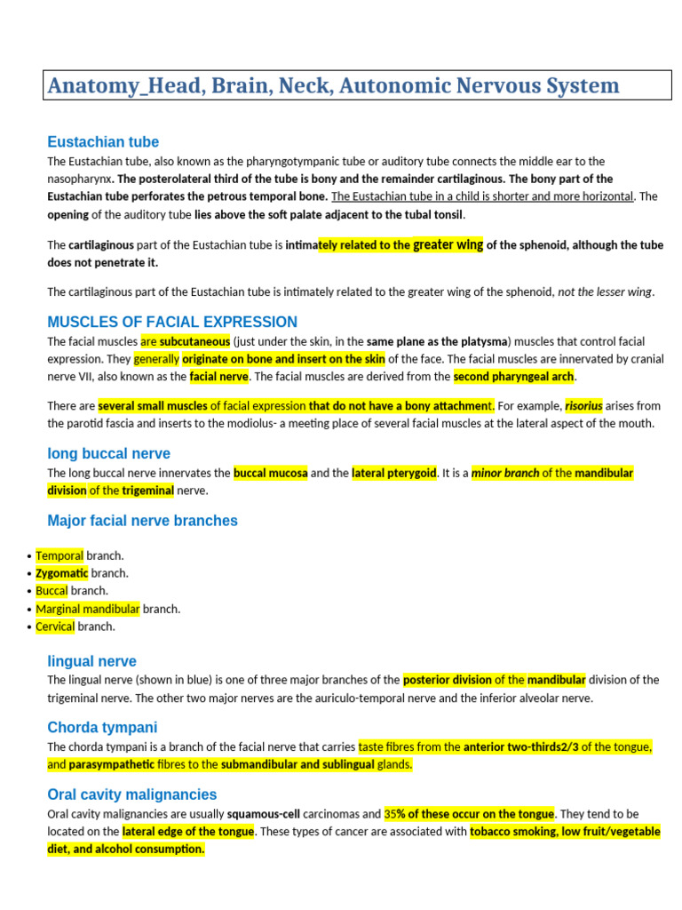 Pastest Anatomy | PDF | Common Carotid Artery | Human Nose