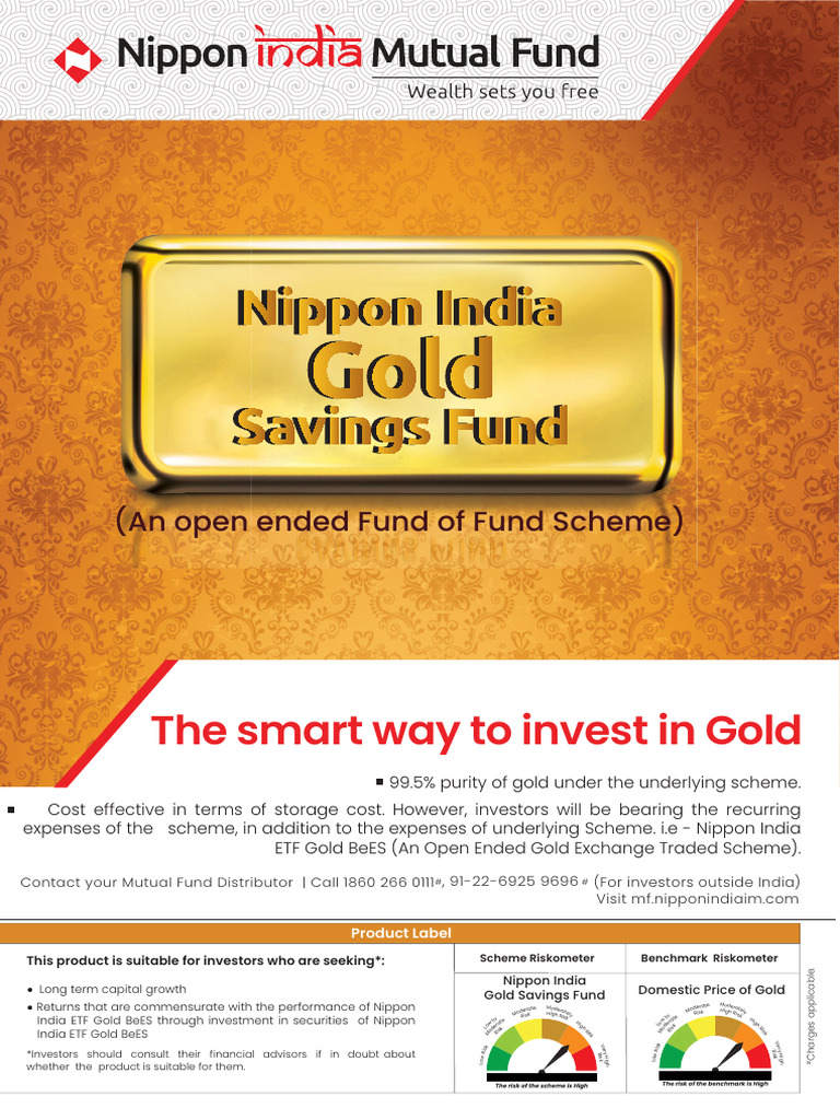 NipponIndia Gold Savings Fund June 2025 | PDF | Exchange Traded Fund | Investing