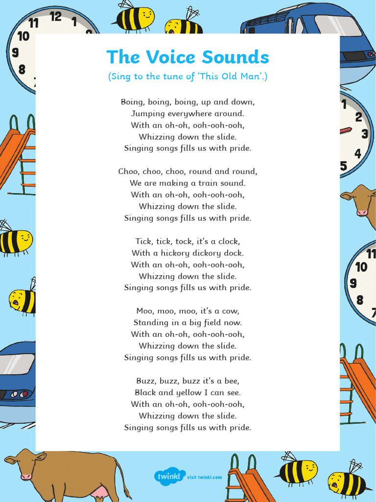 The Voice Sounds Song: Old Man Song | PDF