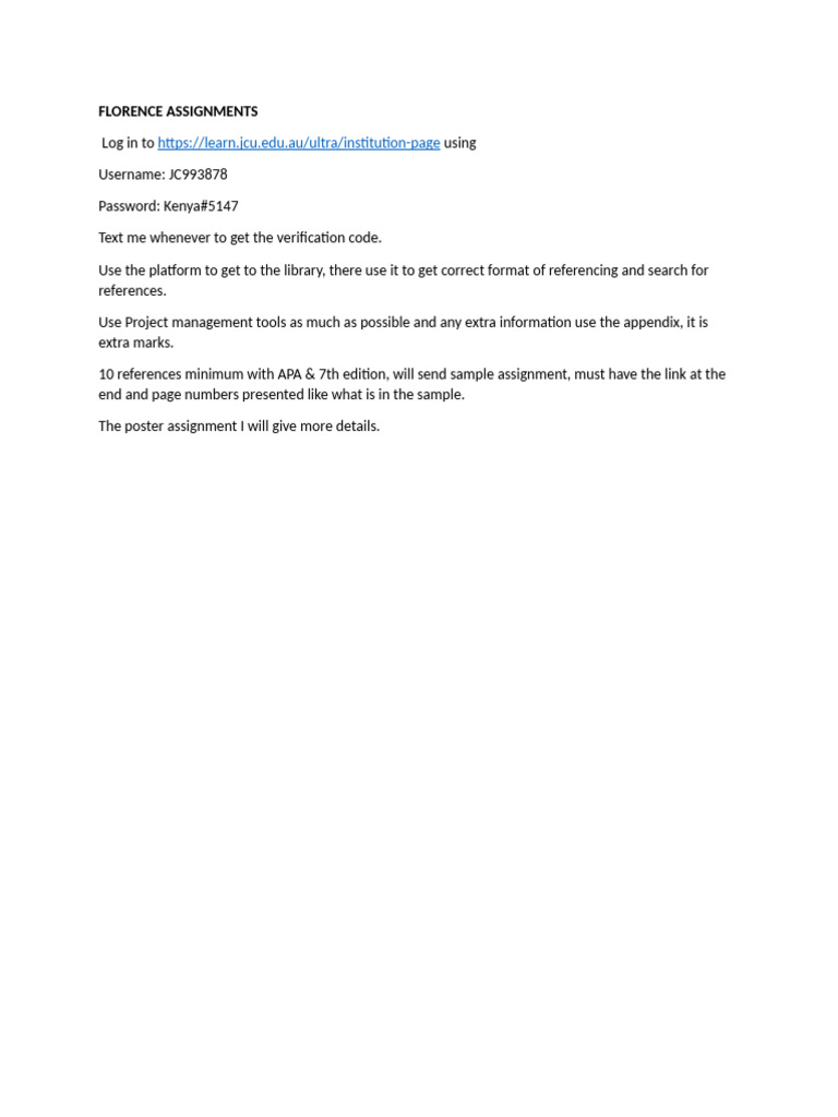 Assignments Instructions | PDF