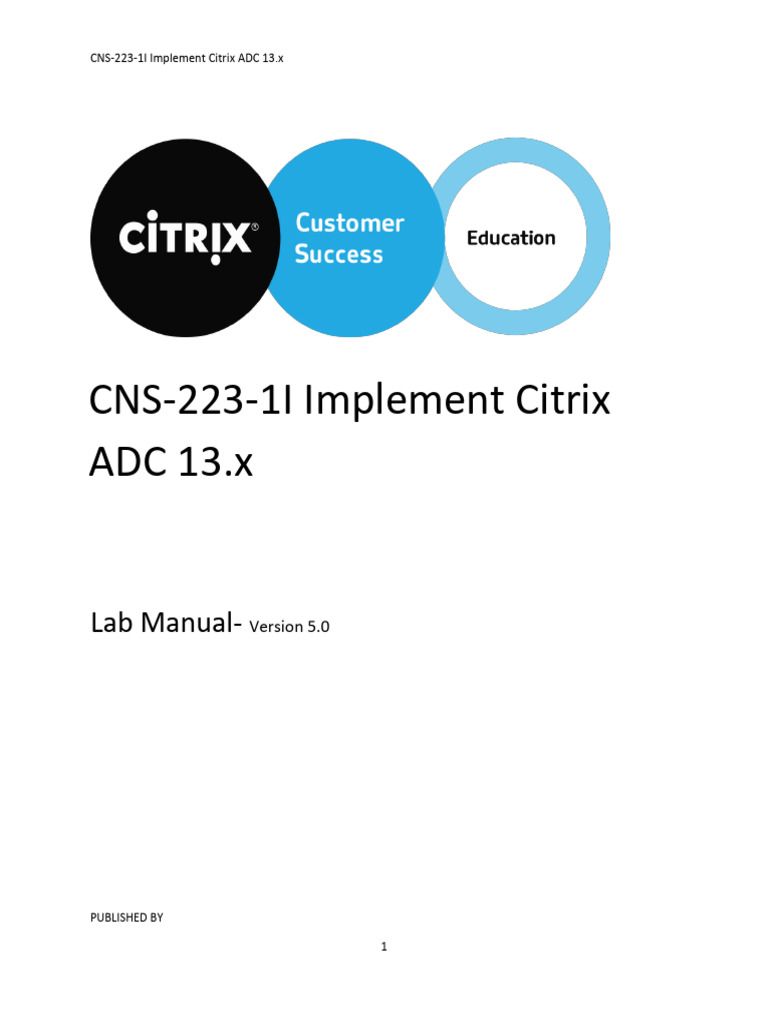 Implementing Citrix ADC 13.x Lab Manual | PDF | Hyper V | Command Line ...