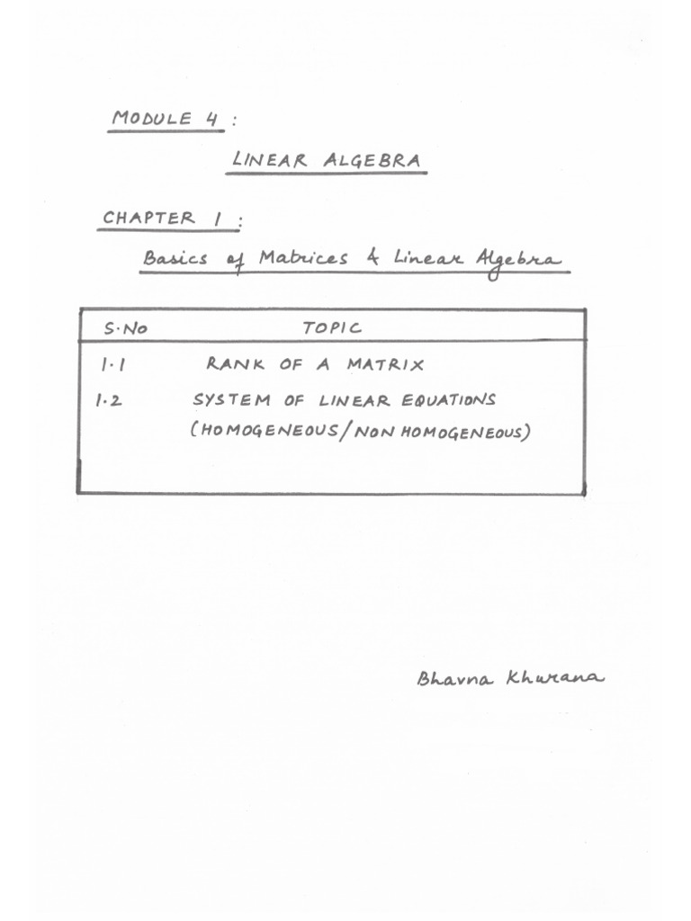 Chapter-1 (Linear Algebra Book) | PDF | Matrix (Mathematics) | Mathematical Analysis