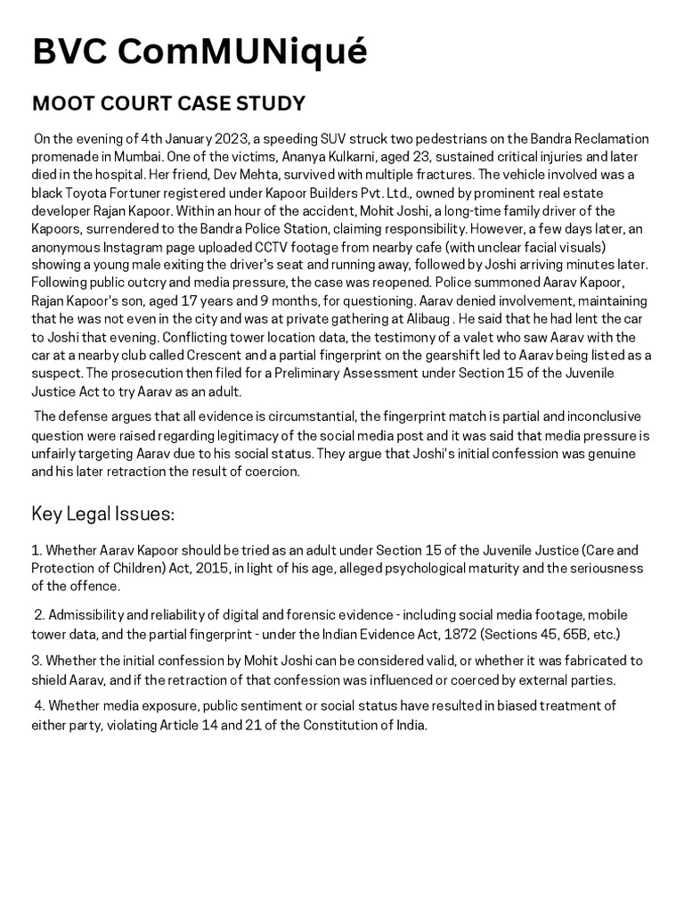 Moot Court Case Study - 20250718 - 090616 - 0000 | PDF | Crimes | Crime ...