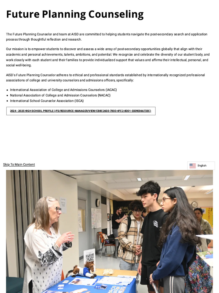 Future Planning Counseling - American International School Dhaka | PDF | Sat | School Counselor