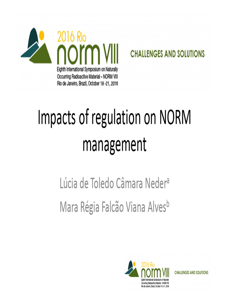 Neder Regulation On NORM Management | PDF | Ionizing Radiation ...
