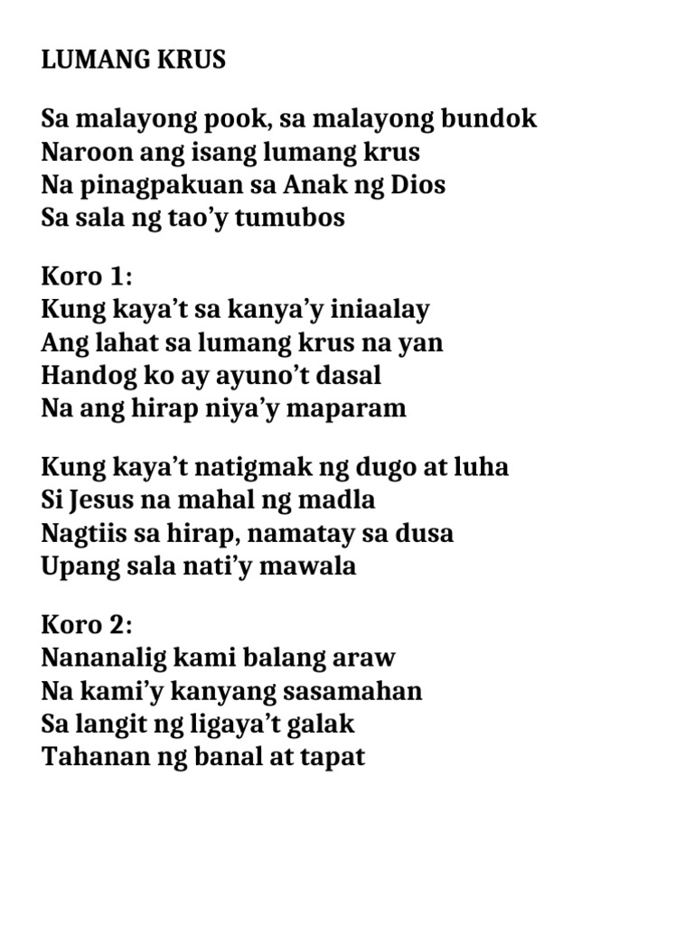 Lumang Krus | PDF