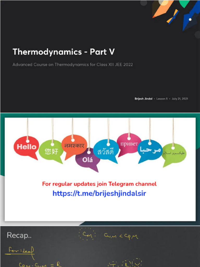 Thermodynamics Part V With Anno | PDF