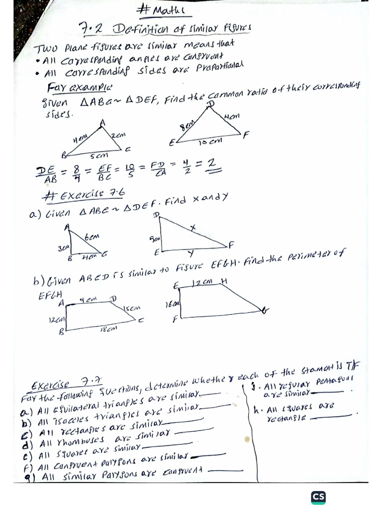 Maths Questions - With Notess | PDF