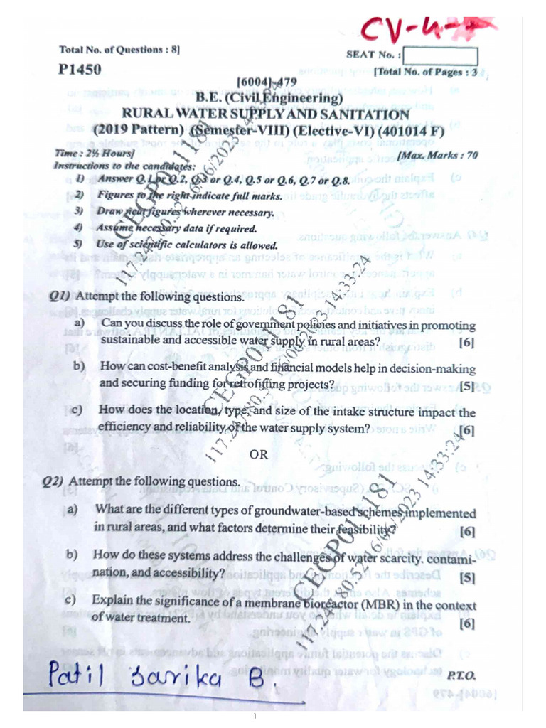 Rwss Sppu QP Insem-Endsem | PDF