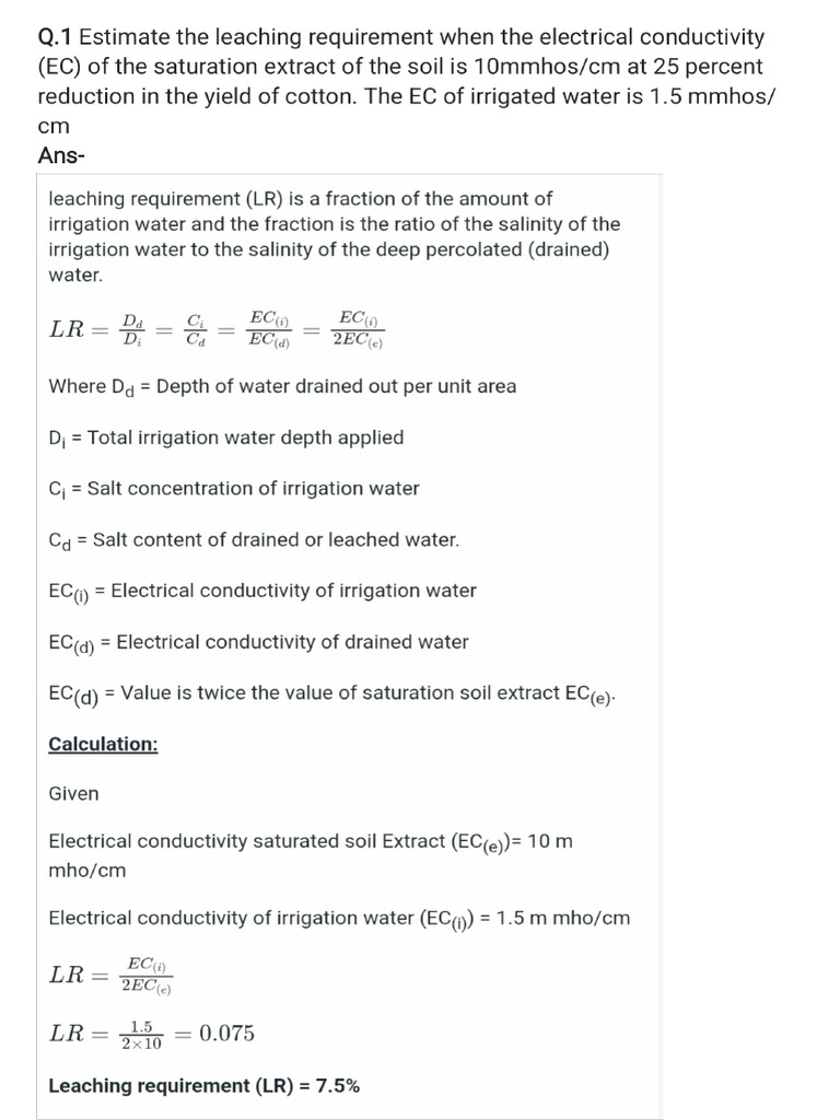 Id Unit-5 Numericals | PDF