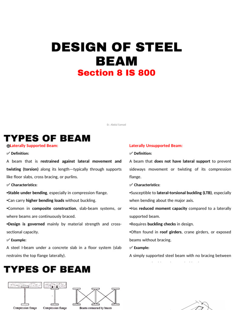 Design of Steel Beam | PDF