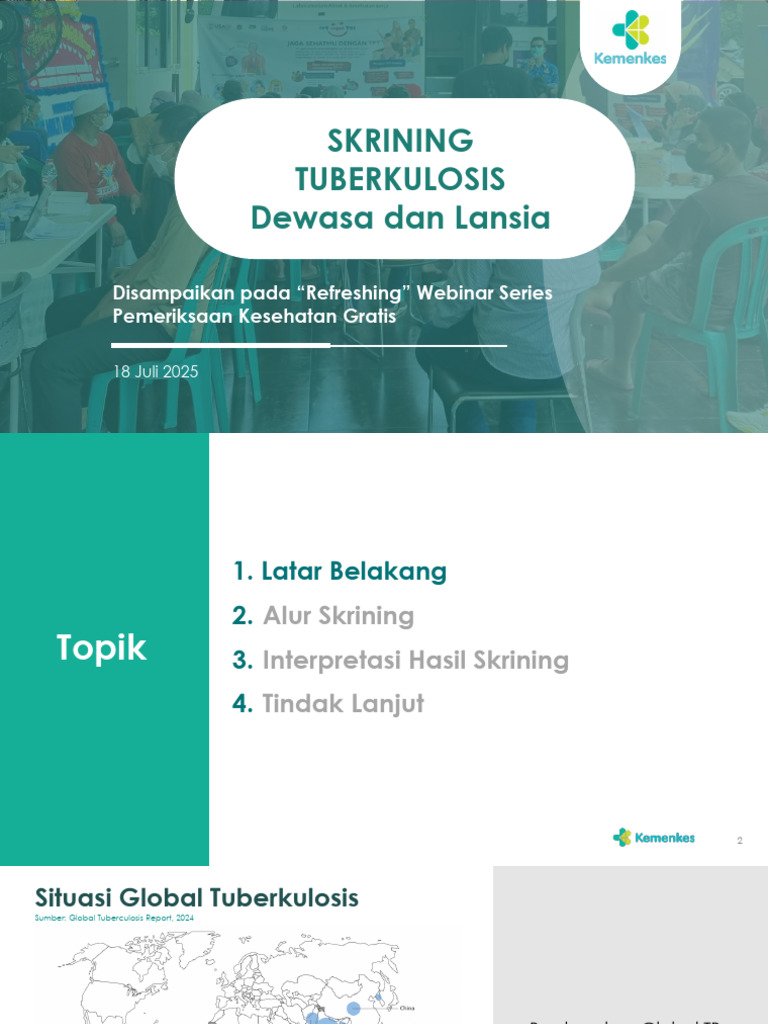 Update Juli 2025 PKG TBC Dewasa Dan Lansia - Paparan Webinar Series PKG | PDF