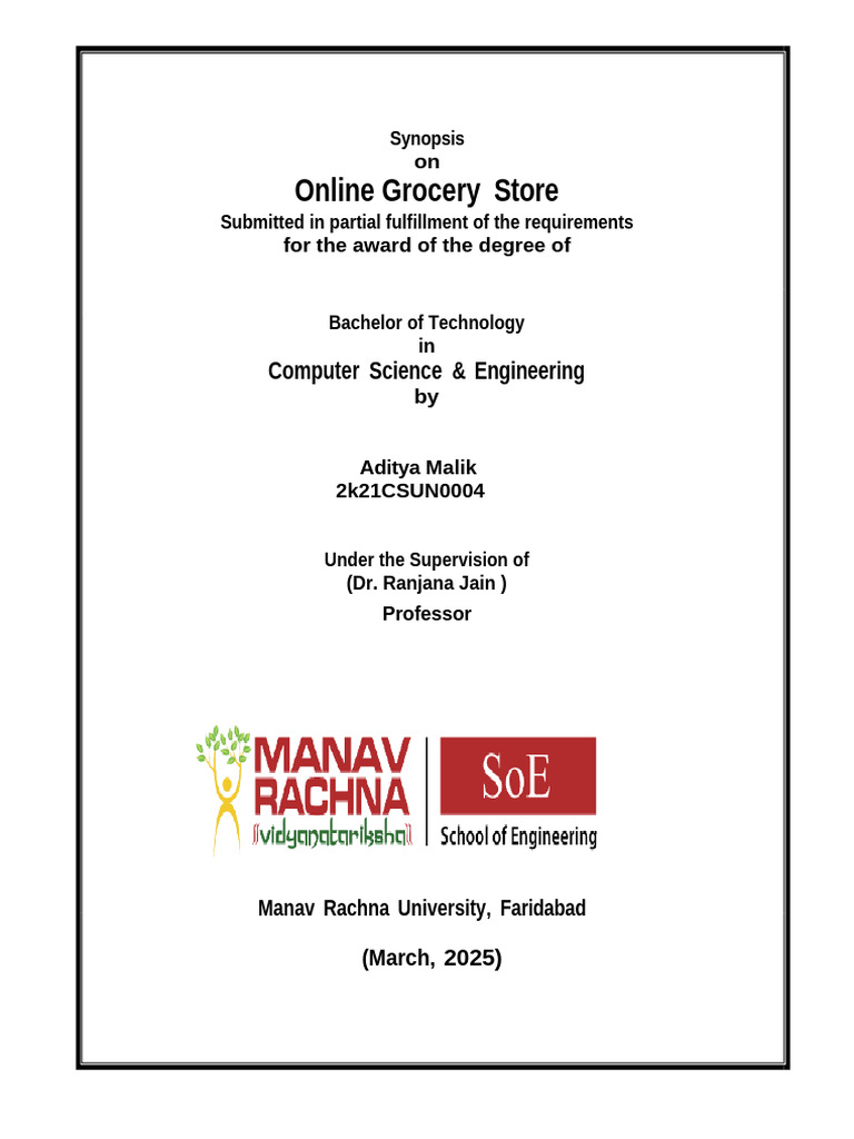Online Grocery Store Project File | PDF | World Wide Web | Internet & Web