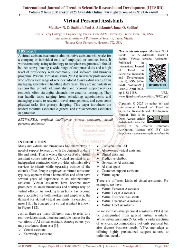 Virtual Personal Assistants | PDF | Artificial Intelligence ...